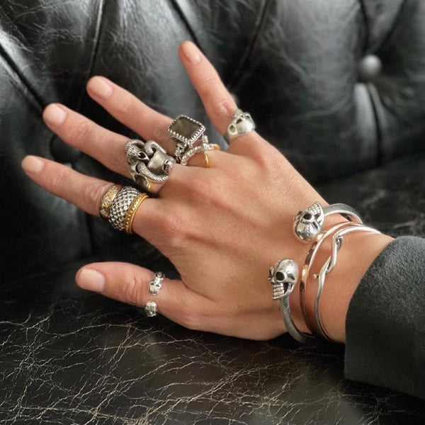 Large Headbanger Skull Band